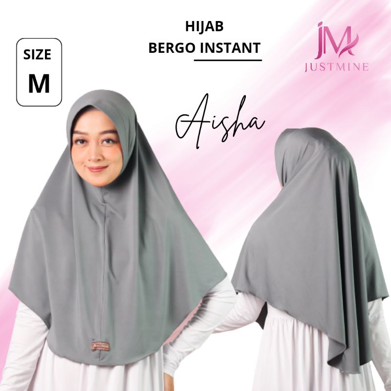 Jual Hijab Bergo Instant Aisha M/Hijab Ped Aisha Jersey Premium | Shopee Indonesia