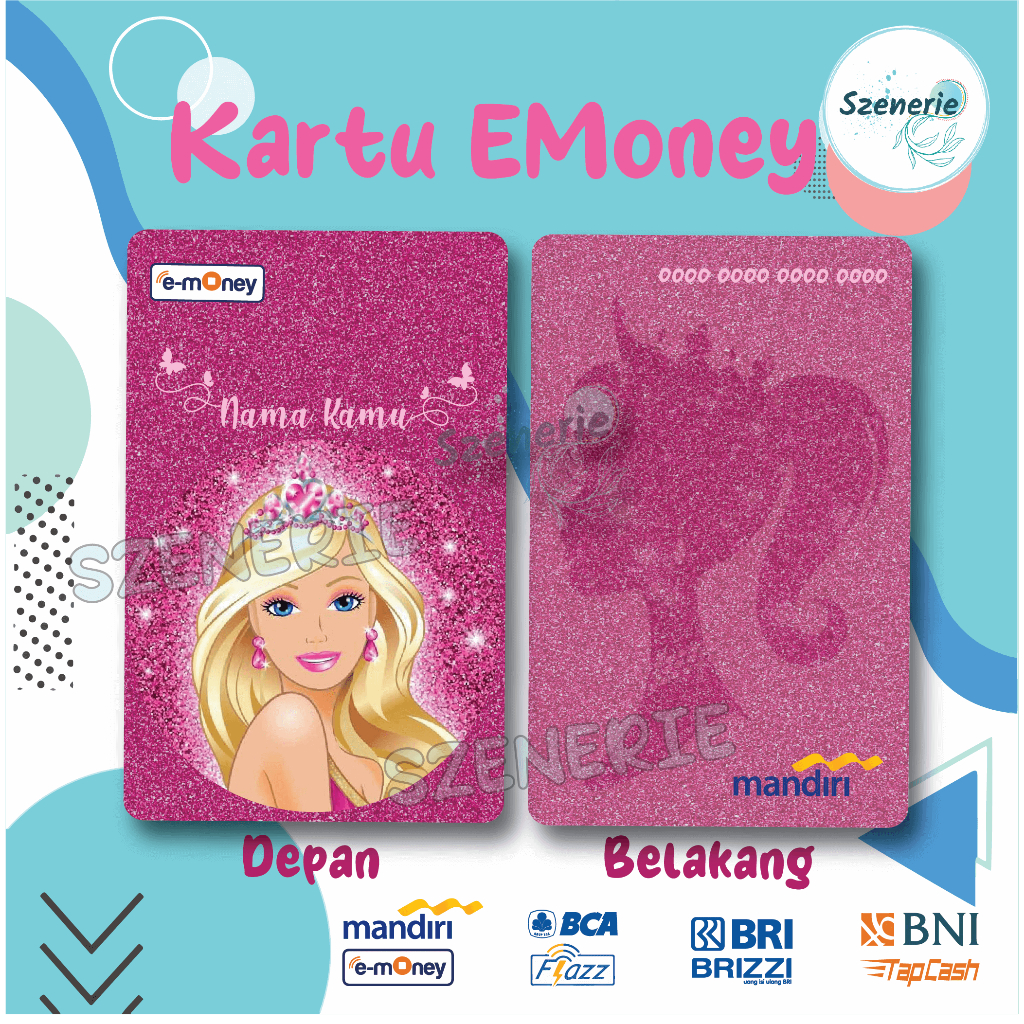 Jual Emoney Barbie Girl Cute Flazz gen 2 Kartu E-money Mandiri BCA ...