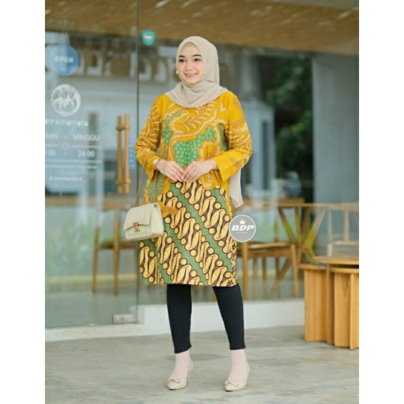 Jual Tunik Batik Wanita Jumbo Big Size Ld 120cm Modern Terbaru Tunik
