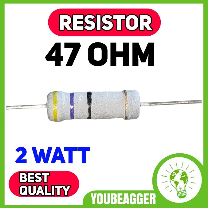 Jual Resistor 47 ohm 2W | Shopee Indonesia