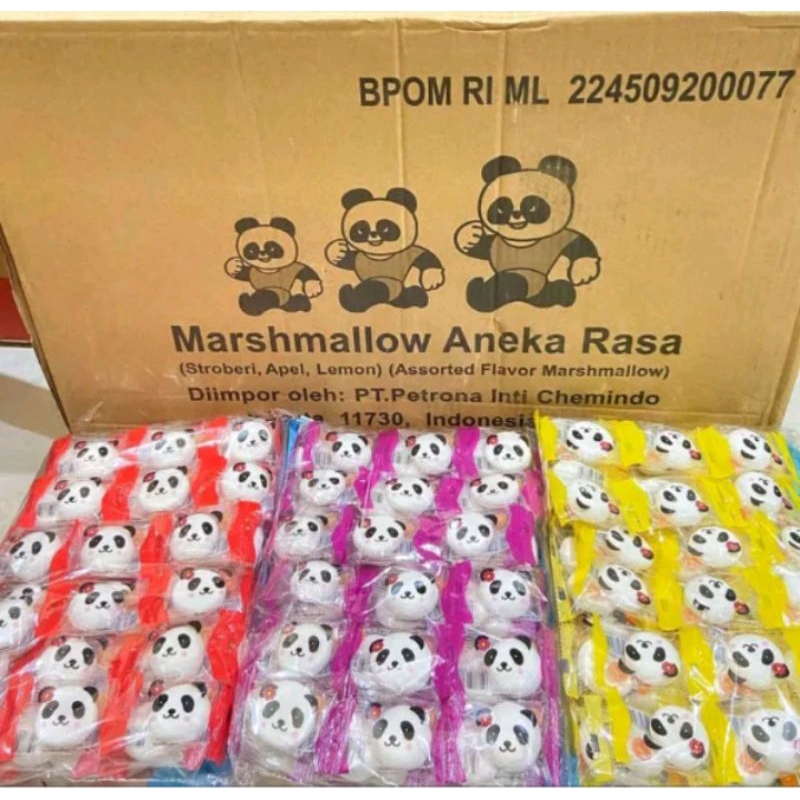 Jual PERMEN KAPAS MINI MARSHMALLOW PANDA / PANDA MARSHMALLOW CANDY ISI ...