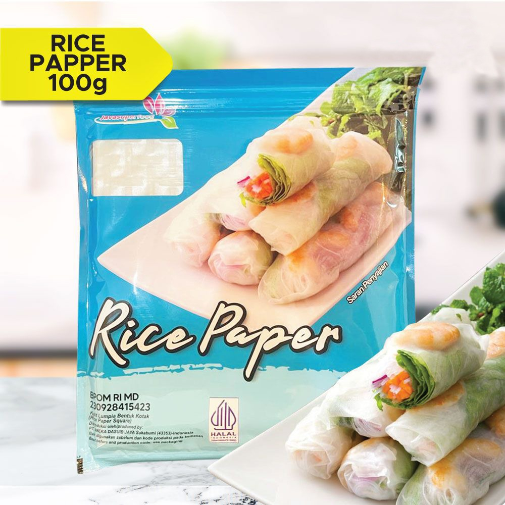 Jual (READY BANDUNG Rice Paper Bulat 100gr/ Banh Trang High Quality ...