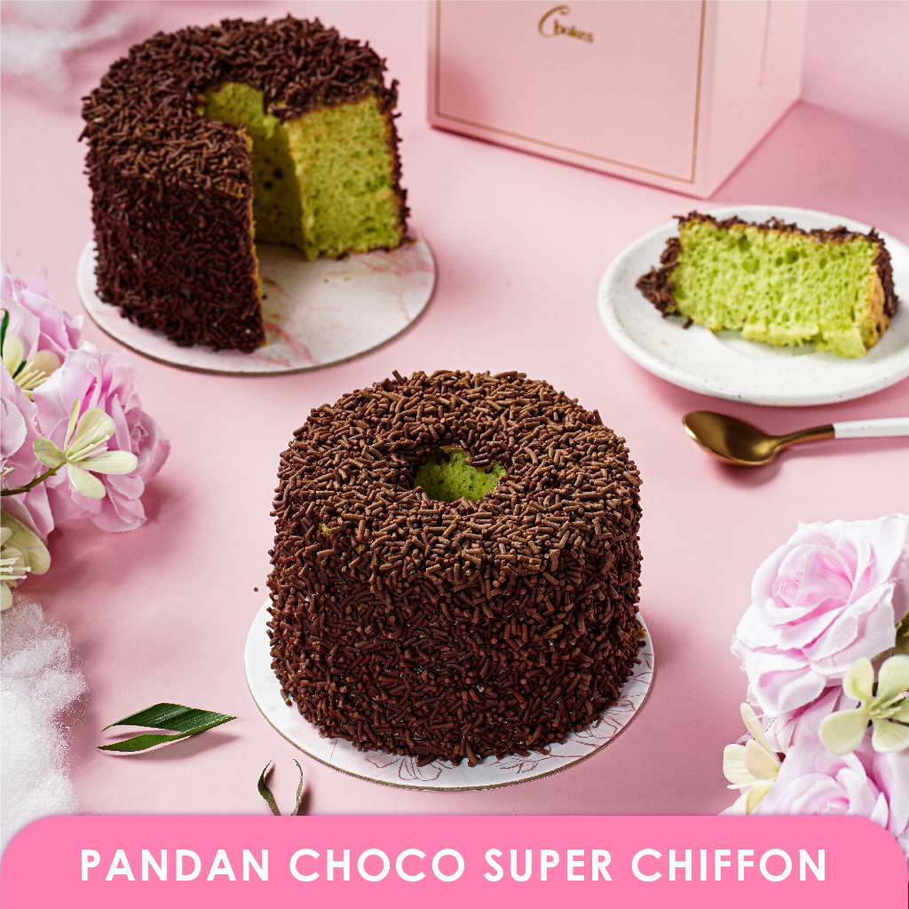 Jual C BAKES – Pandan Choco Super Chiffon [kue chiffon/ kue sifon super ...
