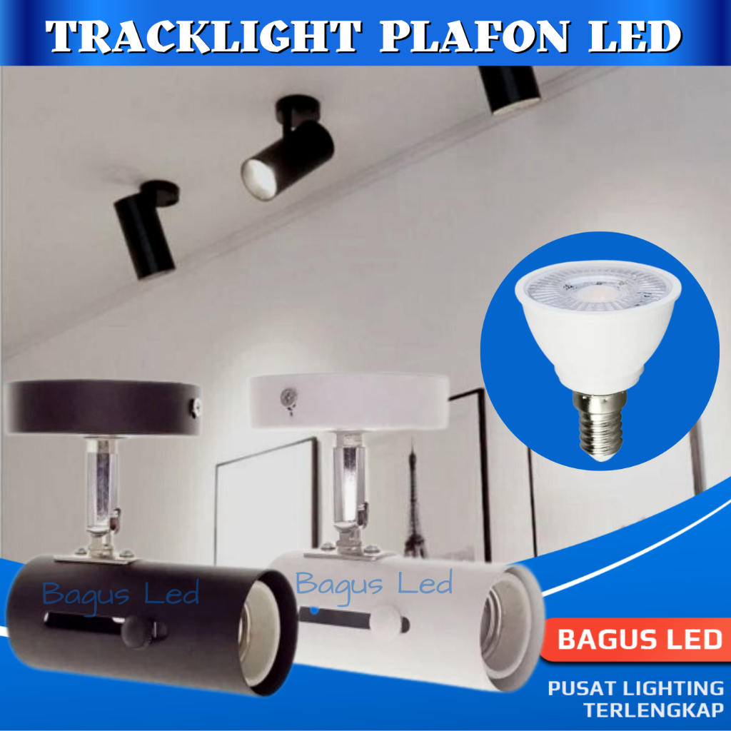 Jual Lampu Sorot Plafon LED E27 Spotlight Track Light Tanpa Rel ...
