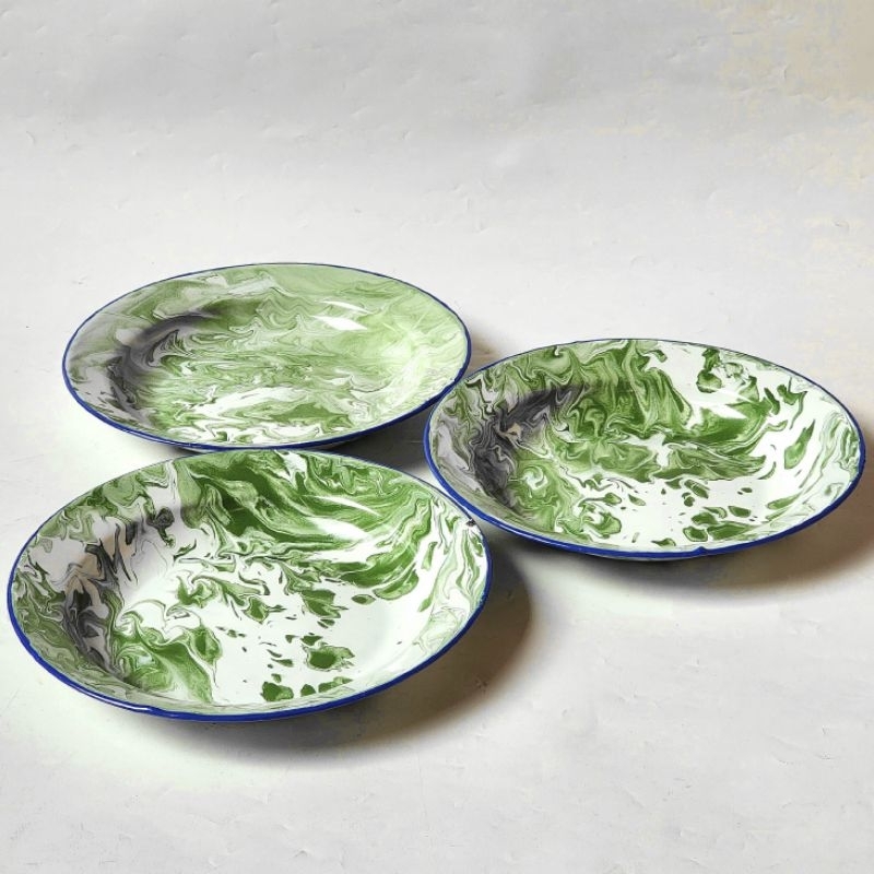 Jual Piring Blirik Jadul Piring Seng Enamel 20 CM | Shopee Indonesia
