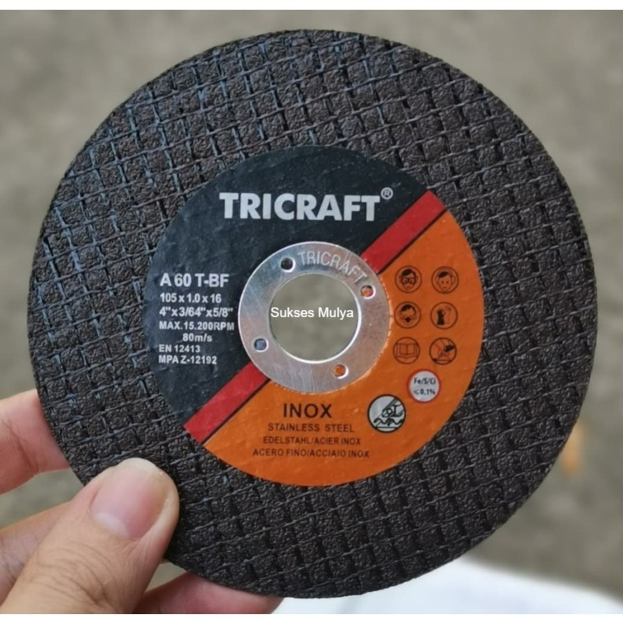 Jual TRICRAFT MATA BATU GERINDA POTONG CUTTING 4X1 TAJAM MURAH | Shopee ...