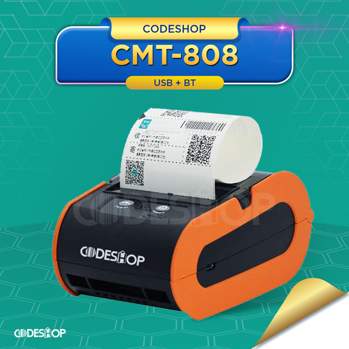 Jual mesin bluetooth CODESHOP CM-T808 printer label Support Mokapos, qasir, kasir pintar ...