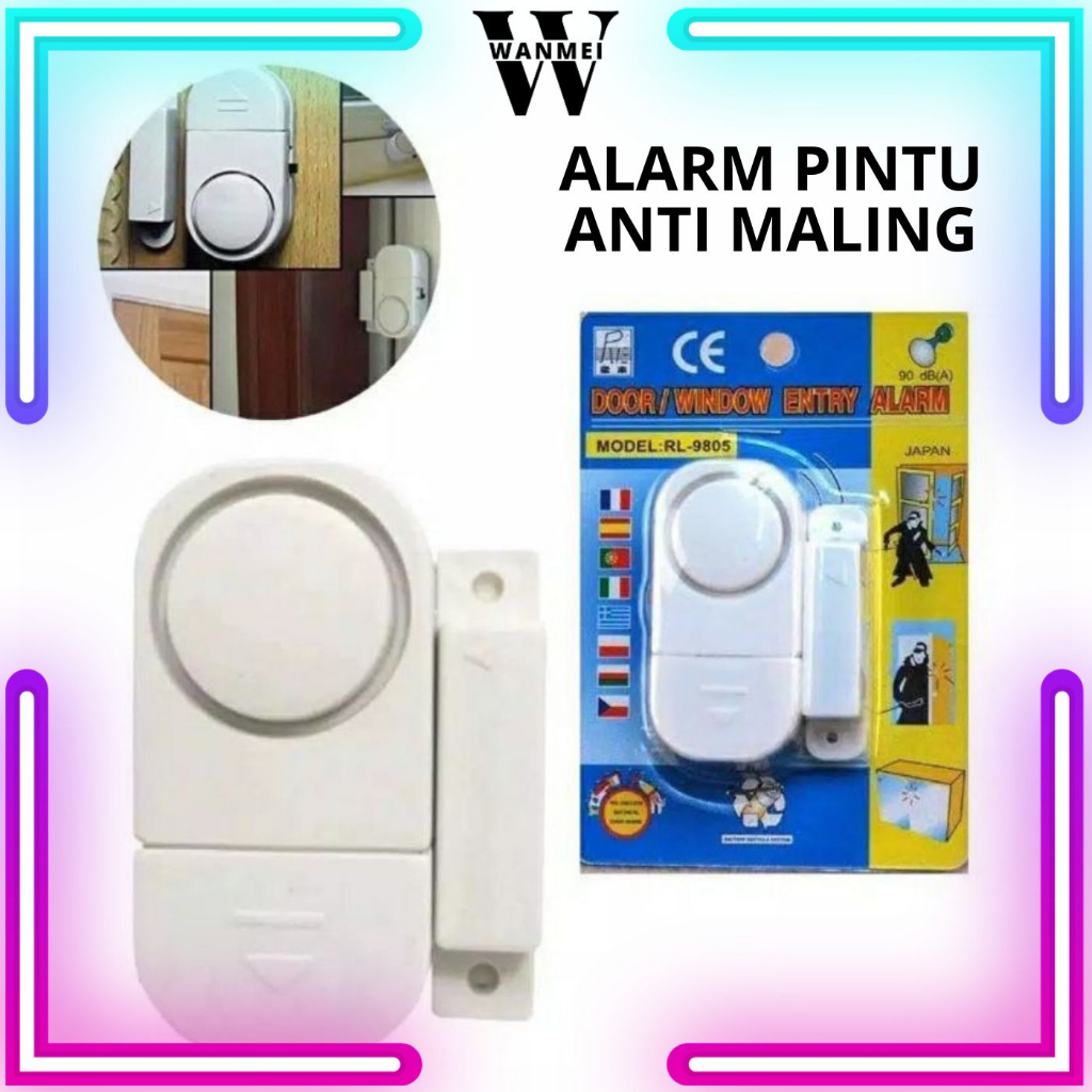 Jual WM Alarm Anti Maling Jendela Pintu Rumah Sensor Bunyi Keamanan ...