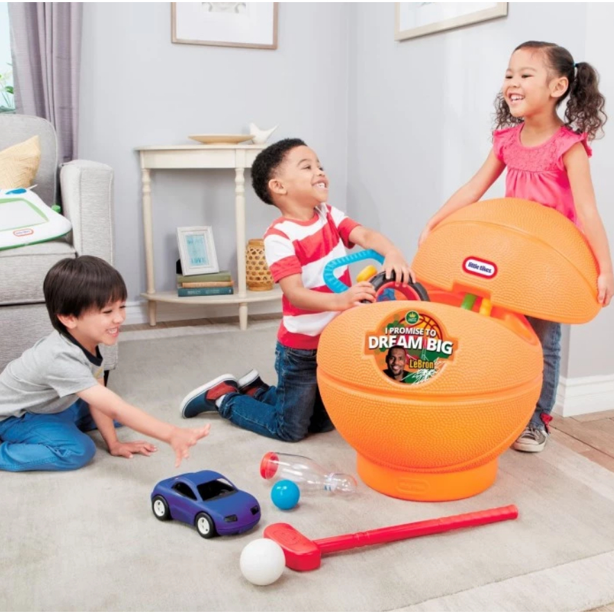 Jual Little Tikes LeBron James Basketball Toy Chest Shopee Indonesia
