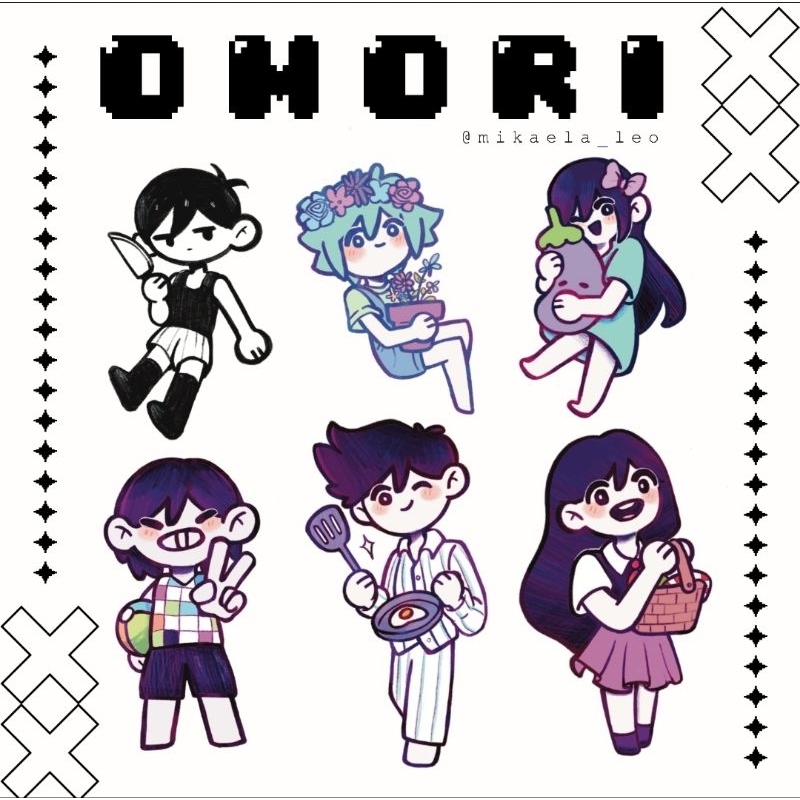 Jual [BACA DESKRIPSI!!] Omori Sticker ( Omori / Basil / Aubrey / Mari ...