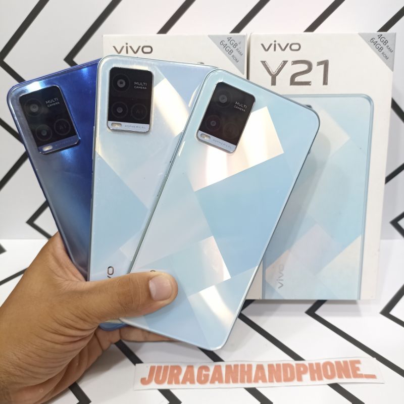 Jual Vivo Y21 4/64GB Hp Second Seken Bekas Fullset | Shopee Indonesia