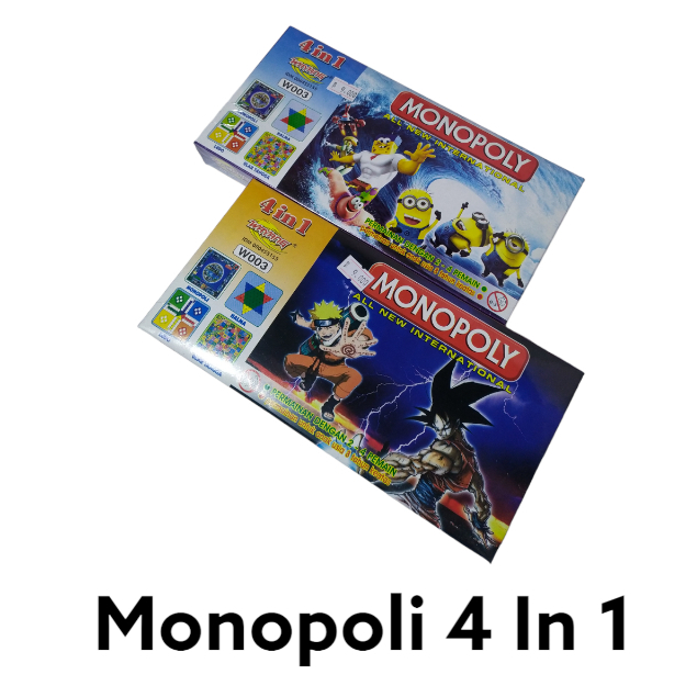 Jual MAINAN MONOPOLY 4 GAME IN 1 UKURAN SEDANG | Shopee Indonesia