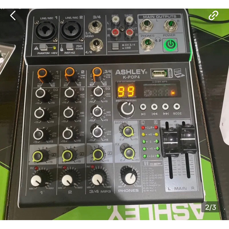 Jual Mixer Audio ASHLEY K-POP4 KPOP4 4 channel ORIGINAL | Shopee Indonesia