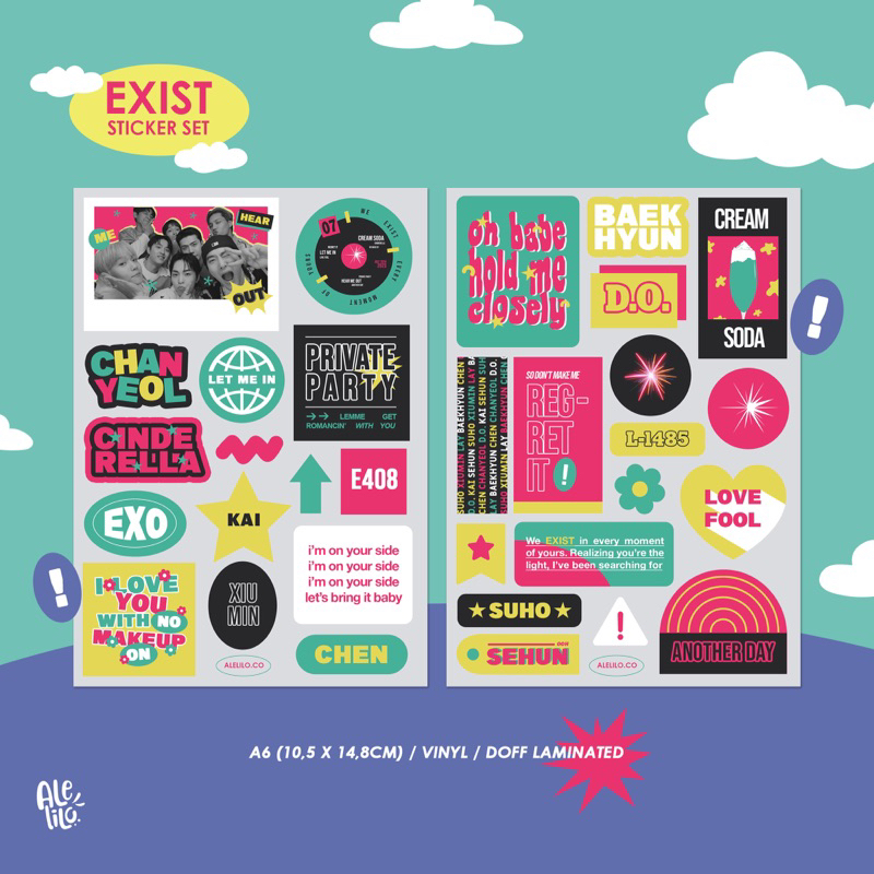 Jual EXO EXIST STICKER SET | Shopee Indonesia