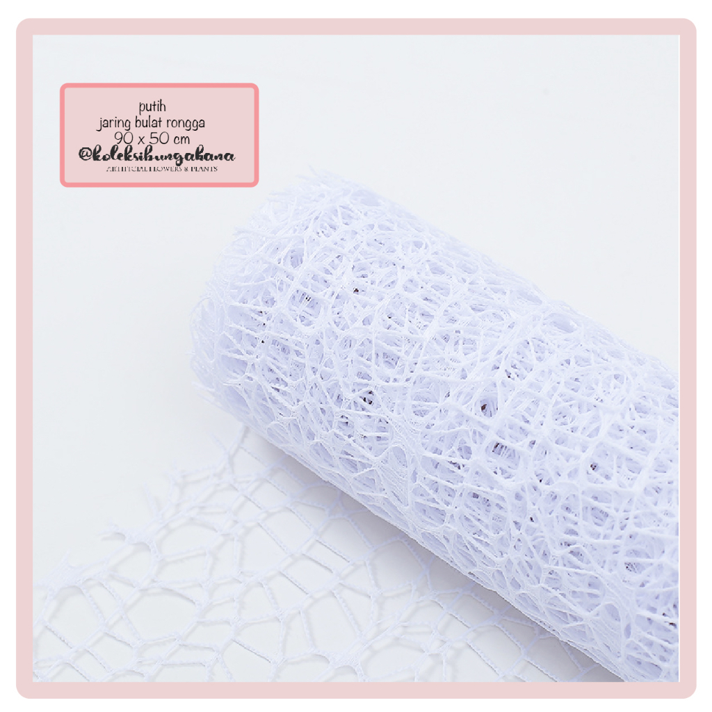 Jual flower wrapping korea jaring net kertas jala buket bouquet polynet ...