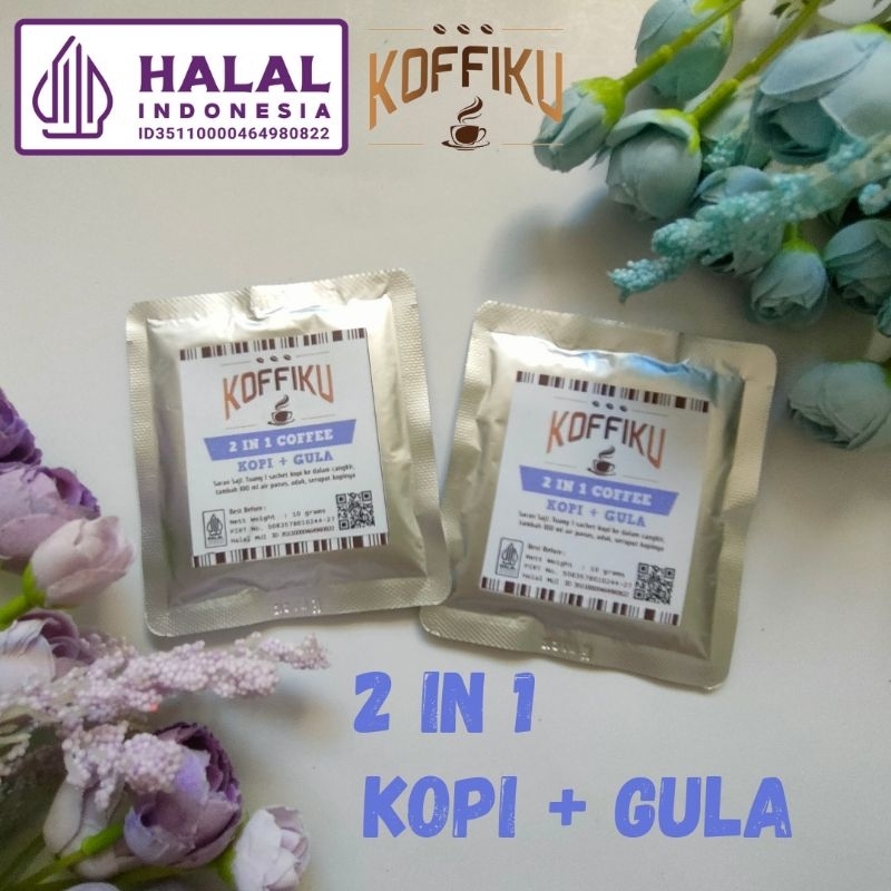 Jual KOFFIKU 2in1 [KOPI+GULA] Kopi Instant / Kopi Hitam Manis ROBUSTA ...