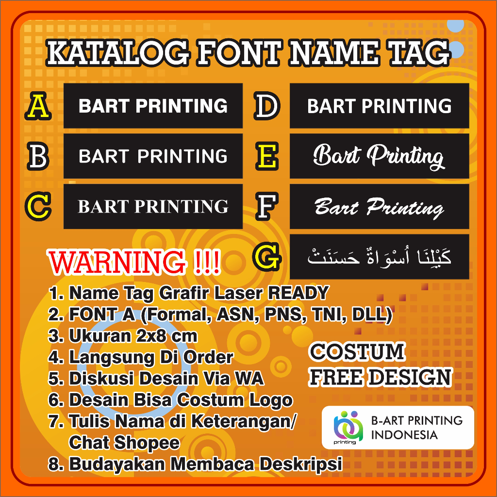Jual PAKET Name Tag Doff Grafir dan Pin Korpri Premium Nama Dada Papan ...