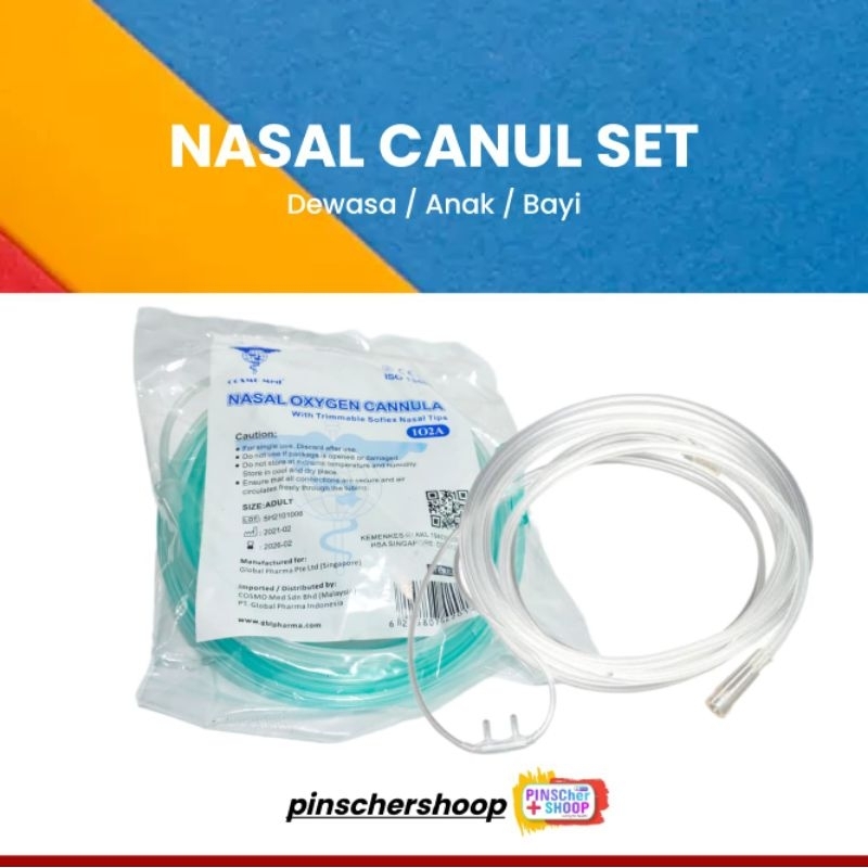 Jual Nasal Kanul Dewasa Selang Oxygen Adult Nasal Canul / Pcs | Shopee ...