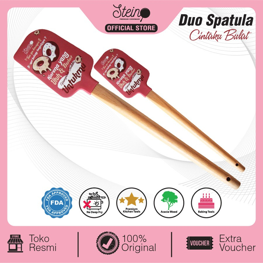Jual Duo Spatula Stein Cookware Baking Tahan Panas SteinCookware ...