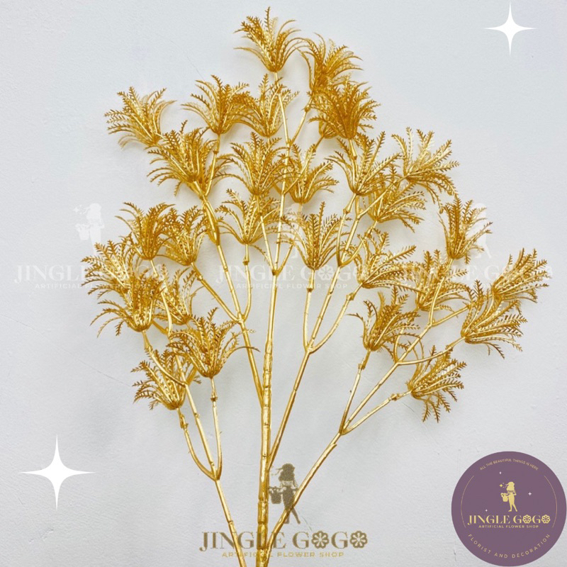 Jual Bunga Daun All Varian Emas Artificial Gold Daun Palsu Plastik ...
