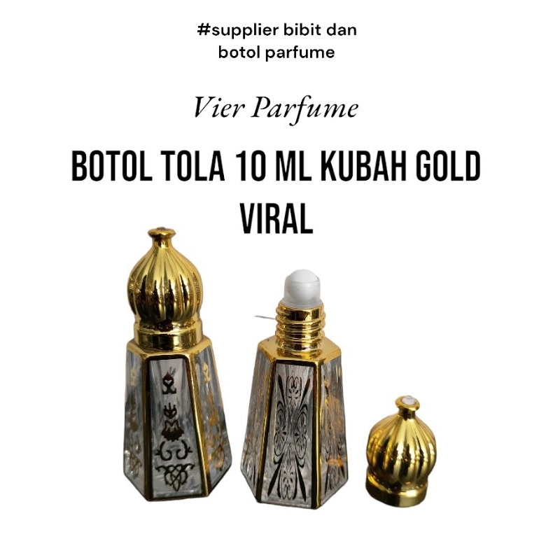 Jual BOTOL VIRAL TOLA 10 ML KUBAH GOLD | Shopee Indonesia