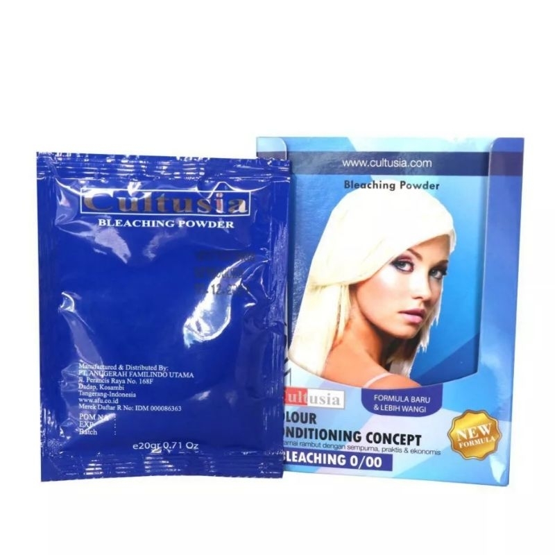 Jual CULTUSIA Bleaching Powder SACHET 20gr | Shopee Indonesia