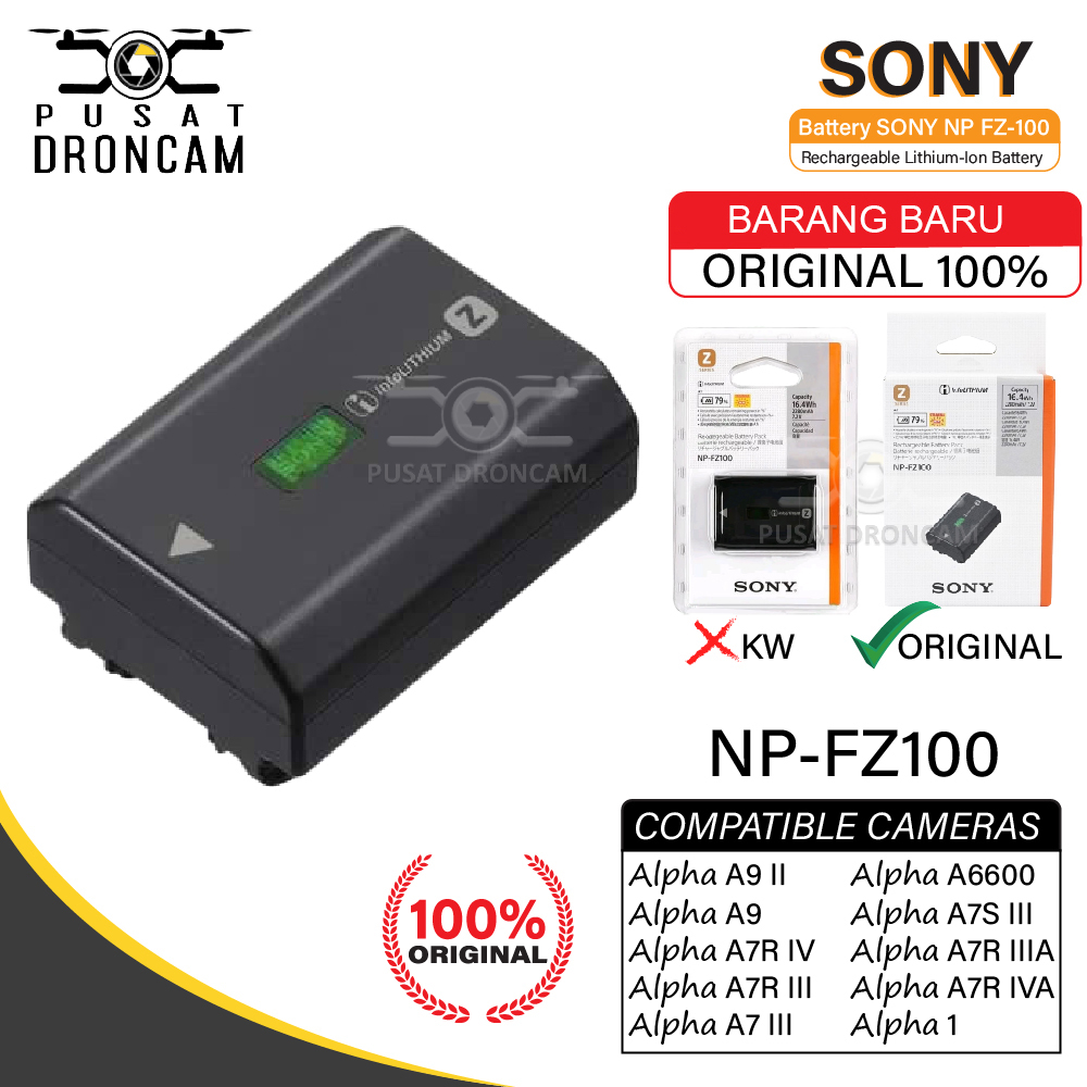 Jual Battery Sony NP FZ100 - Batrai Batere Original Sony A7s III A7 FZ 100 | Shopee Indonesia