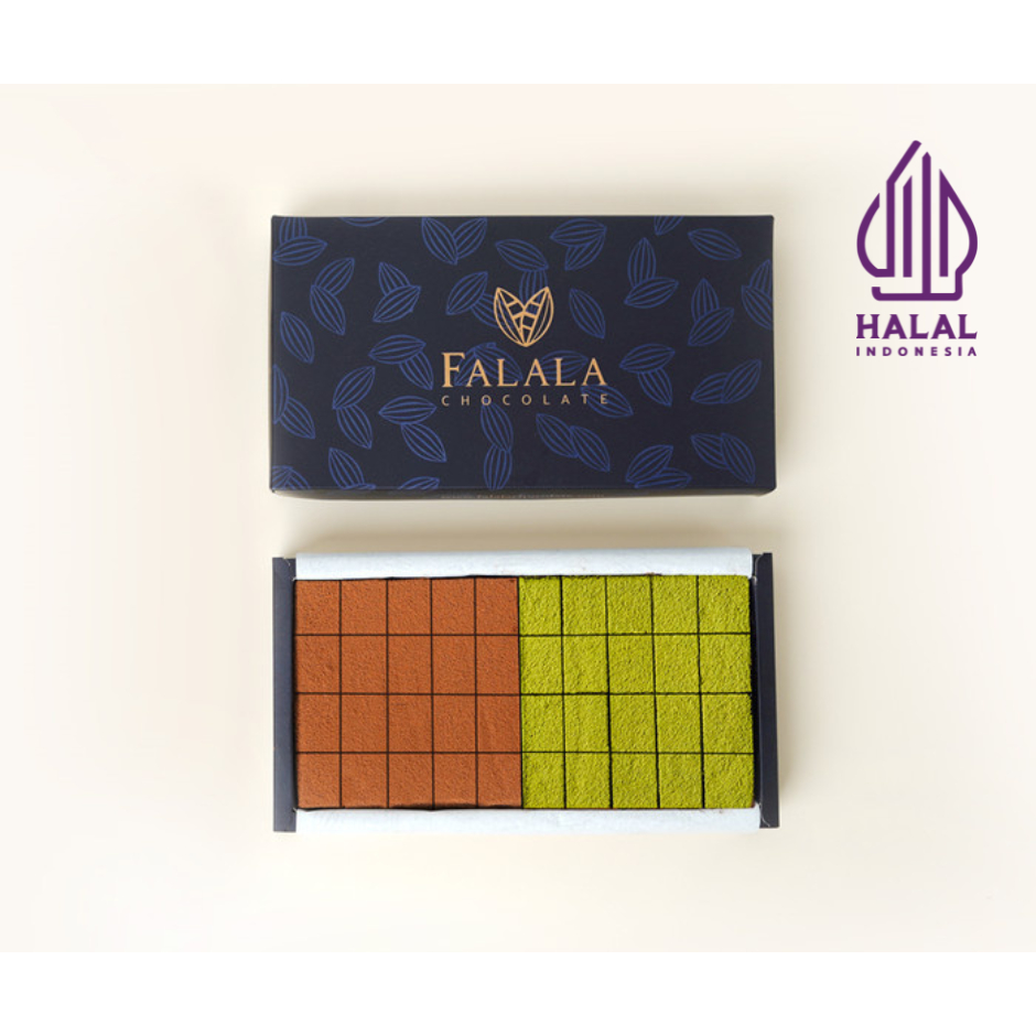 Jual Falala Hazelnut & Matcha (Mix) Chocolate | Japanese Nama Chocolate ...