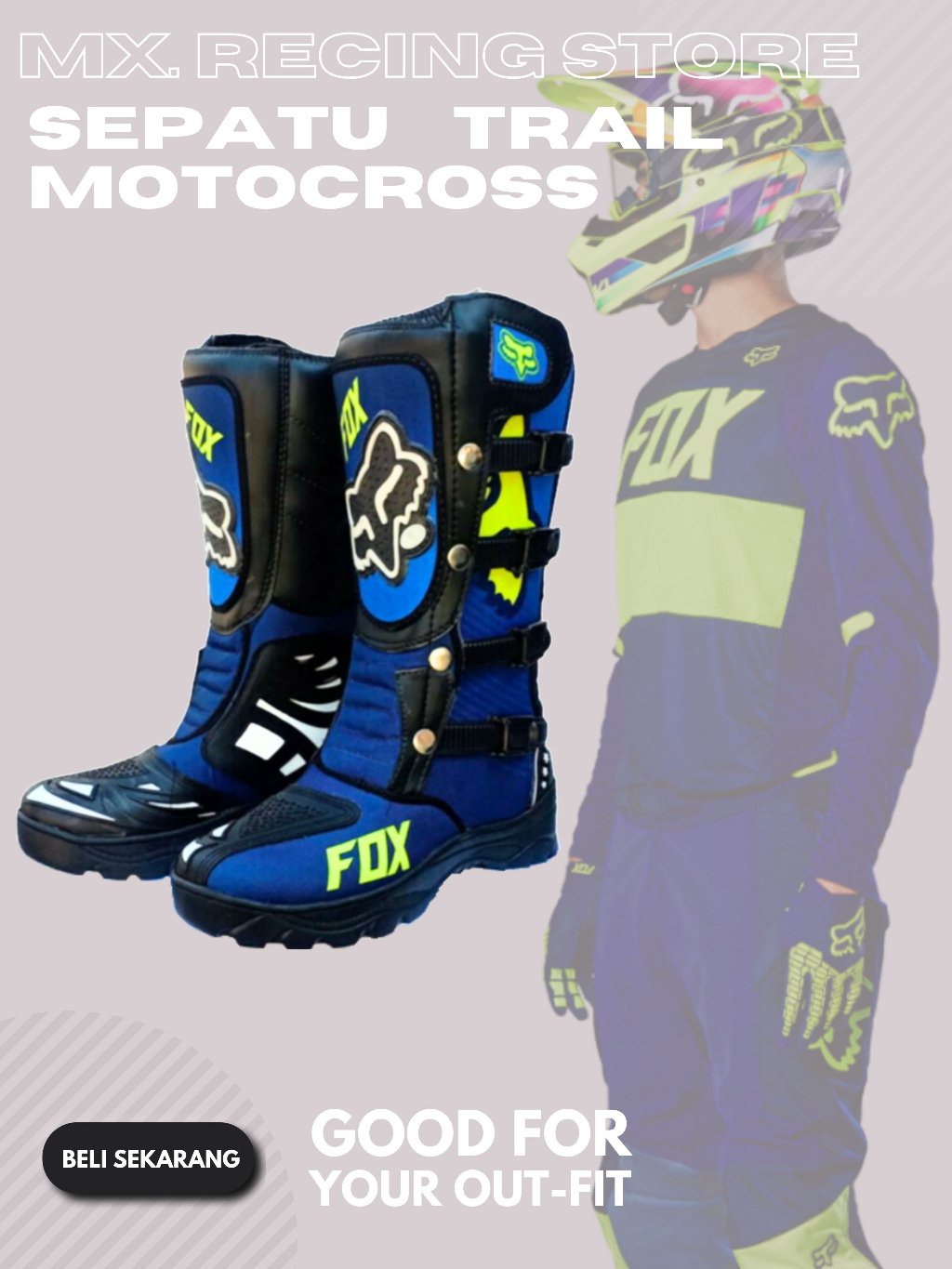 Jual sepatu trail motocross trabas adventure | Shopee Indonesia