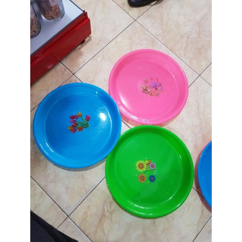 Jual Nampan Bulat plastik motif | Shopee Indonesia
