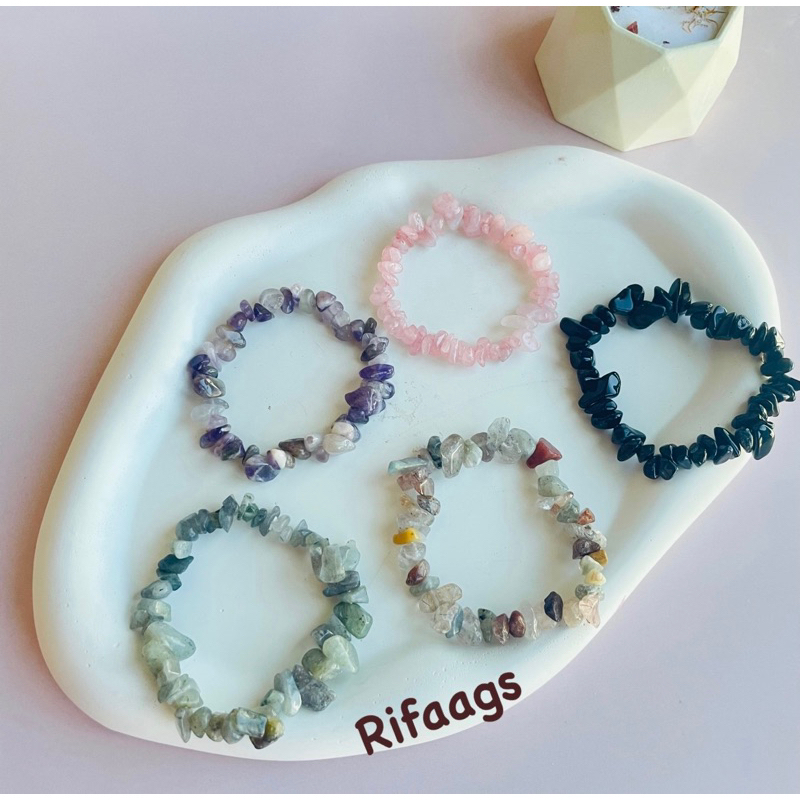 Jual Gelang Batu Alam Giok Kristal Asli Wanita Stone Crystal Bracelet ...
