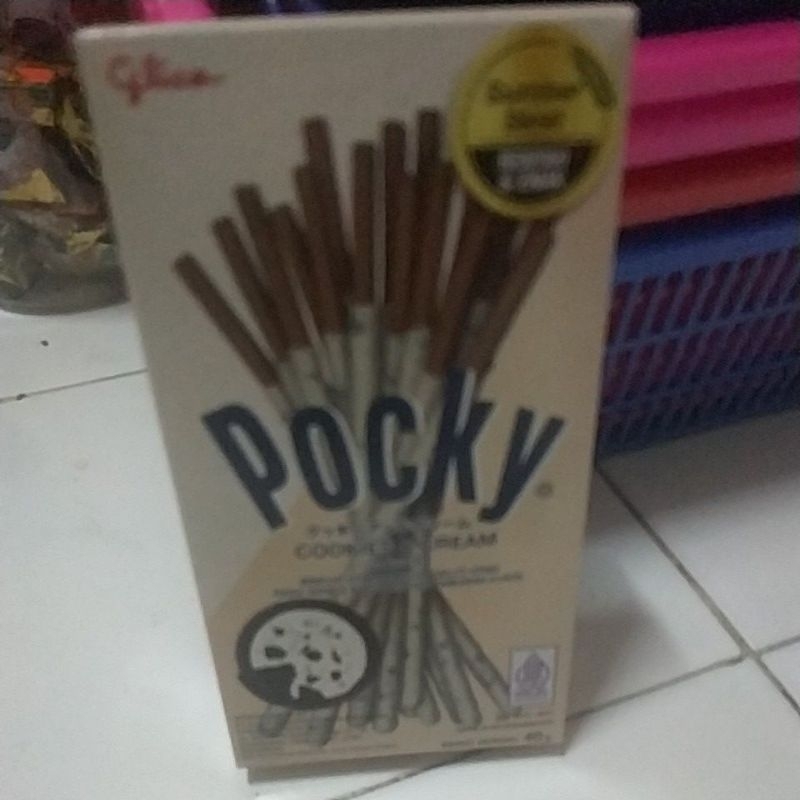 Jual biskuit Glico Pocky coklat 47g gliko poky strawberry 45g poki ...