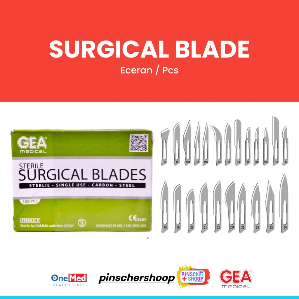Jual Bisturi Mess Surgical Blade Mata Pisau Bedah Satuan | Shopee Indonesia