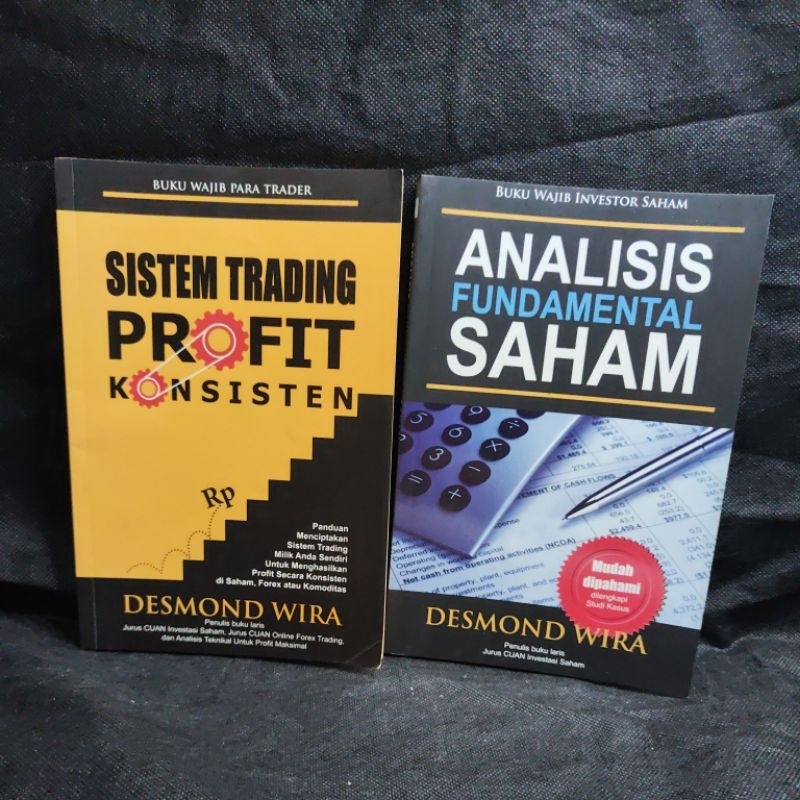 Jual Buku Sistem Trading Profit Konsisten dan Buku Analisis Fundamental saham, Analisis Teknikal ...