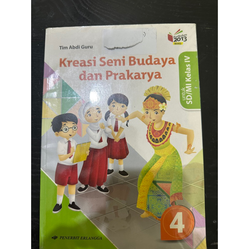 Jual BUKU KREASI SENI BUDAYA DAN PRAKARYA ERLANGGA 4 SD | Shopee Indonesia