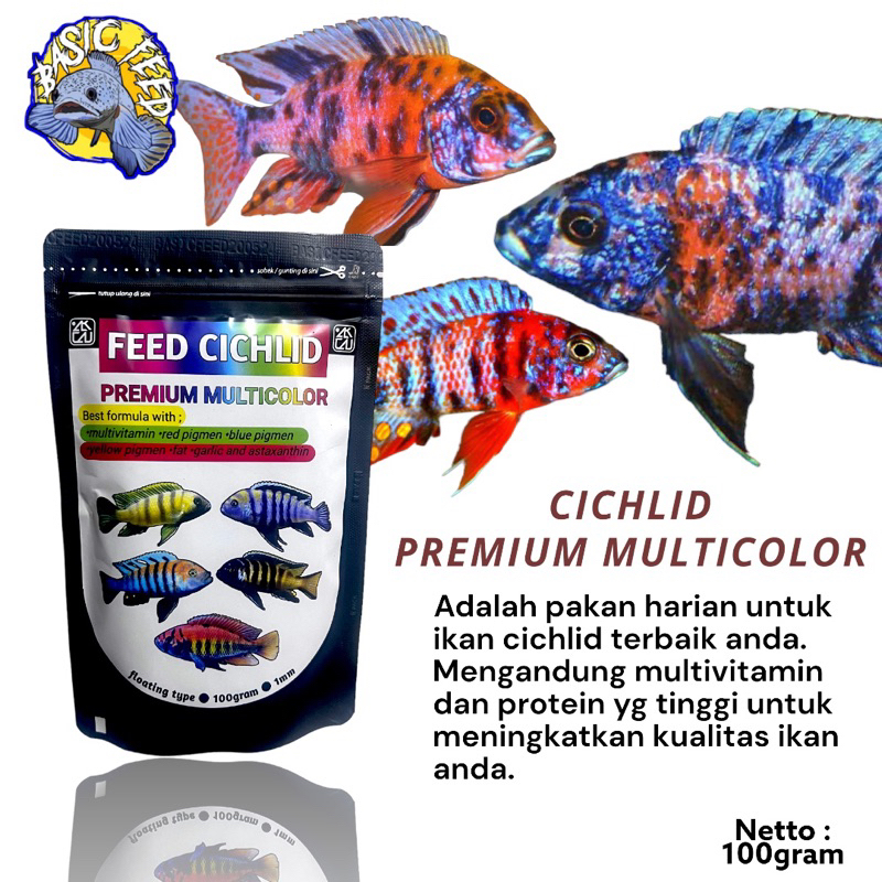Jual MULTICOLOR BOOSTER FEED | pelet ikan cichlid | pakan ikan siklid ...