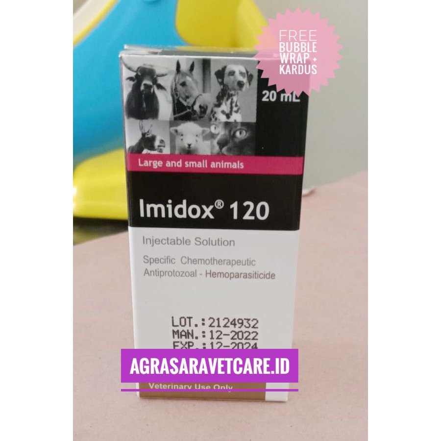 Jual IMIDOX- 120 20 ml- obat ANTIPROTOZOAL Hematicide Agent, obat Anti ...