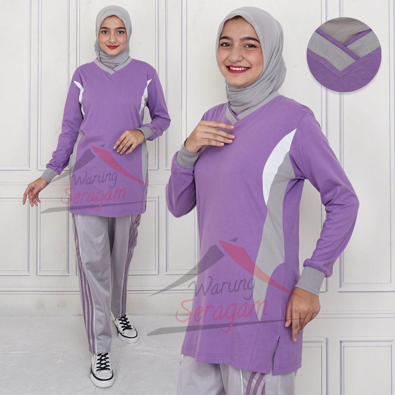 Jual Baju Senam Wanita 1 Set Training Seragam Muslimah | Shopee Indonesia