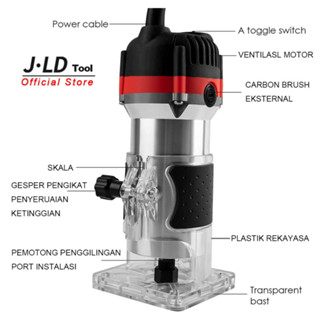 Jual JLD Mesin Profil Kayu Trimmer Router 6MM Mesin Propil Kayu ...
