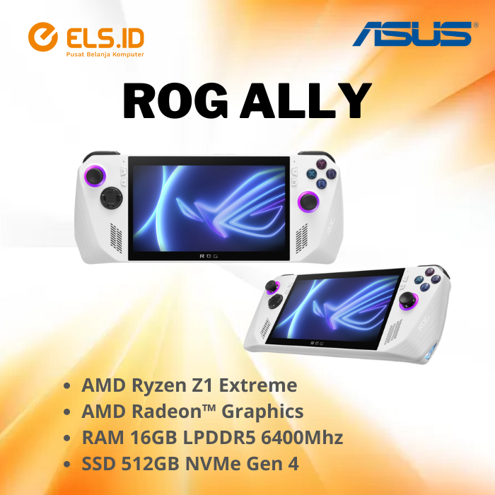 Jual Asus ROG Ally Gaming HandHeld Z1 Extreme 16GB SSD 512GB 7.0' FHD ...