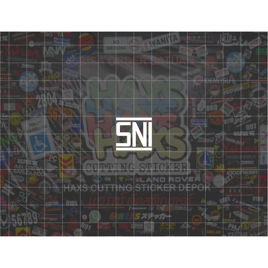 Jual Cutting Sticker Logo SNI Ukuran 2 cm untuk motor mobil | Shopee ...