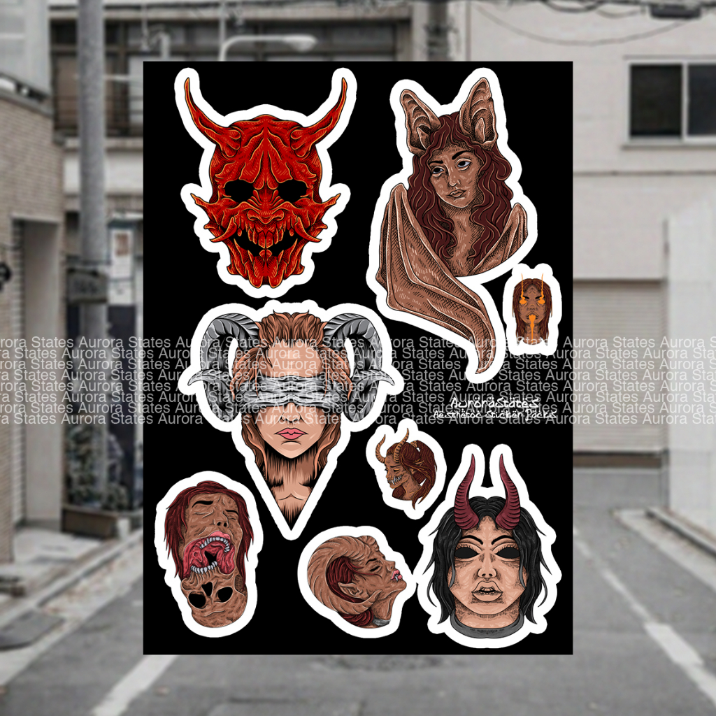 Jual Iluminati Sticker Aesthetic | Stiker satanic | stiker helm ...