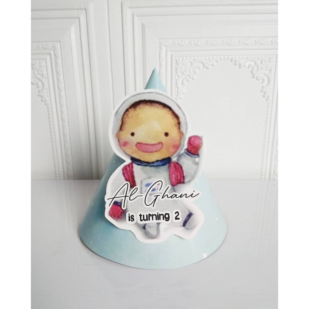 Jual topi pop up space / topi ultah space / topi pop up astrnoto / topi ...