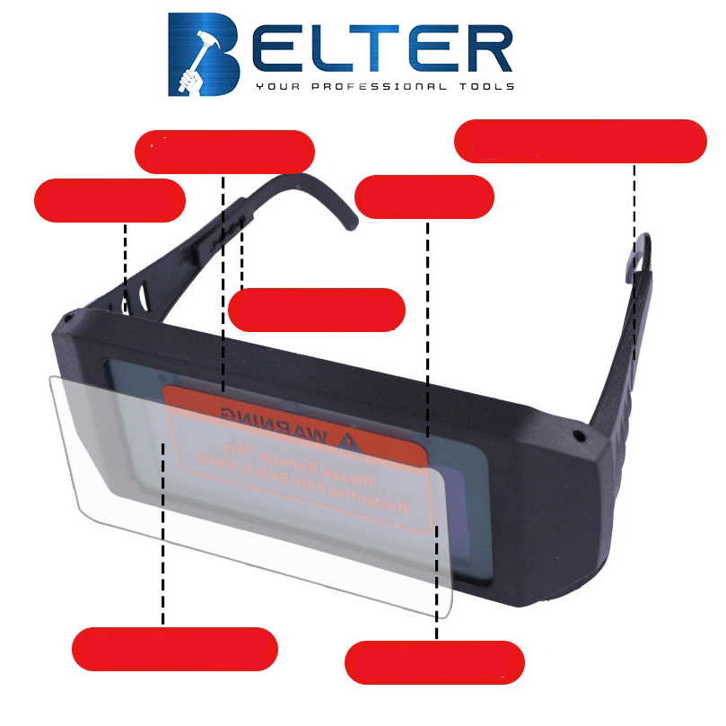 Jual Kacamata Las Otomatis BELTER Auto Darkening Welding Glasses Kaca ...