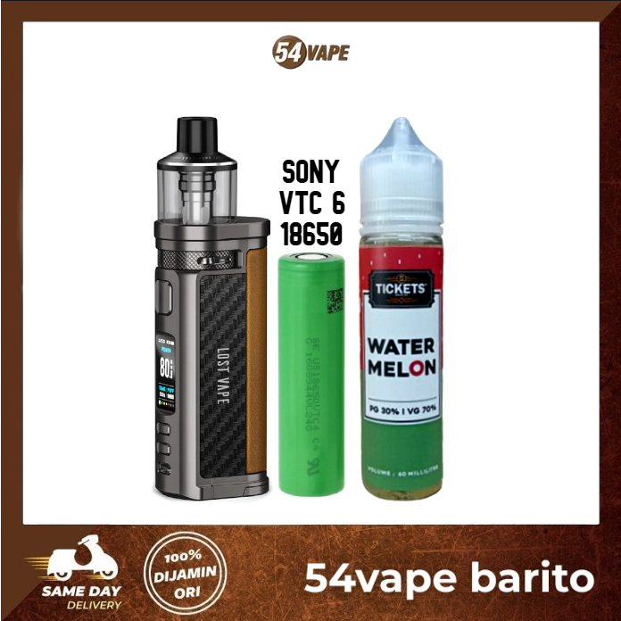 Jual Lost Vape Centaurus Q80 Kit Mod Authentic + Battery Sony VTC 6 ...