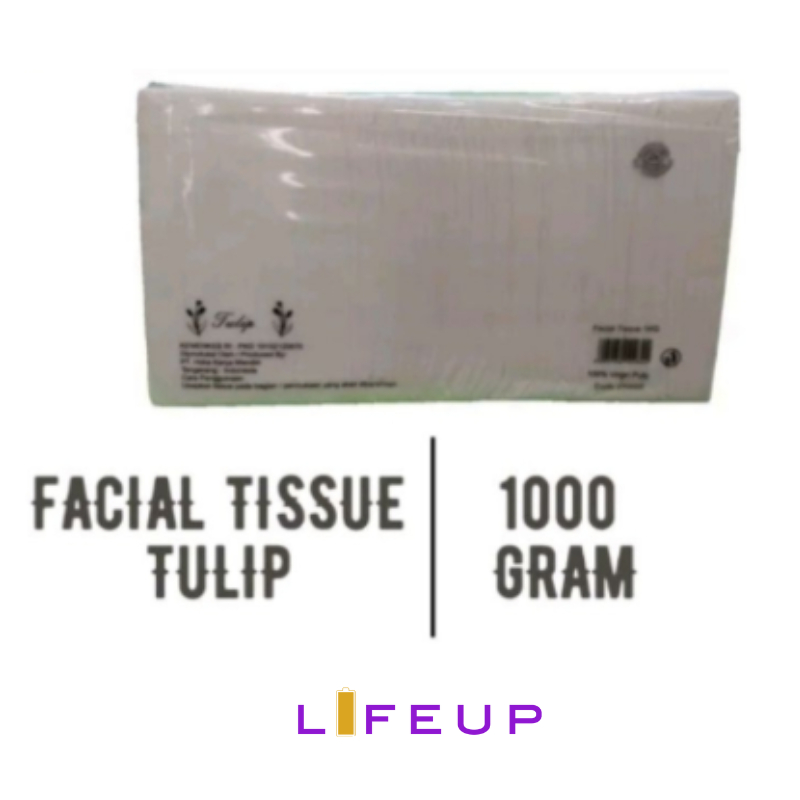 Jual TULIP UTUH- Facial Tissue Wajah 1000 gr / 1 KG (2 Ply) /Tisu Wajah ...