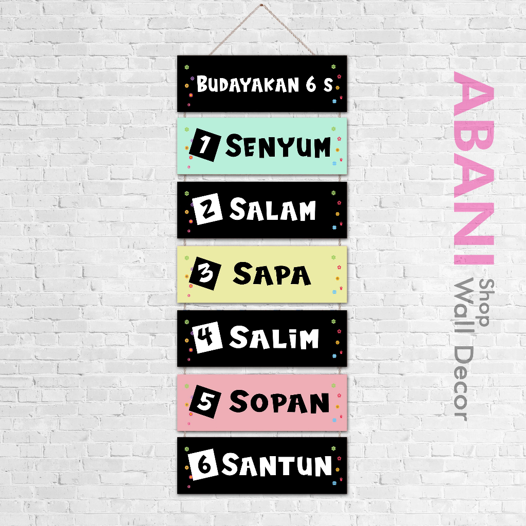 Jual Poster Edukasi Hiasan Dinding Kelas TK SD SMP Dekorasi Dinding Kelas Rukun Islam Rukun Iman ...