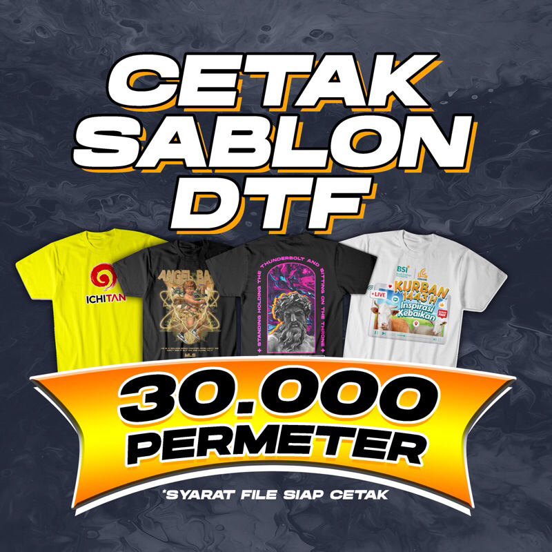 Jual JASA CETAK DTF PRESS STERIKA METERAN MURAH BERKUALITAS DAN CEPAT | Shopee Indonesia