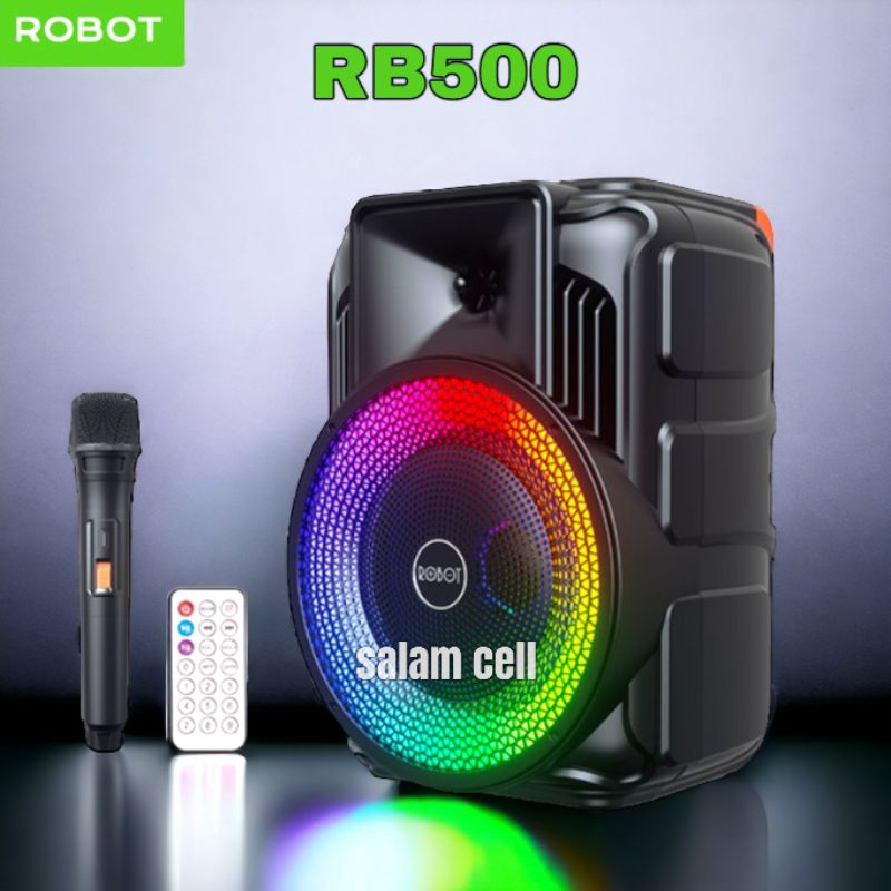 Jual Speaker Bluetoth Karaoke ROBOT RB500 Murah Kwalitas Mewah Original Garansi Resmi | Shopee ...
