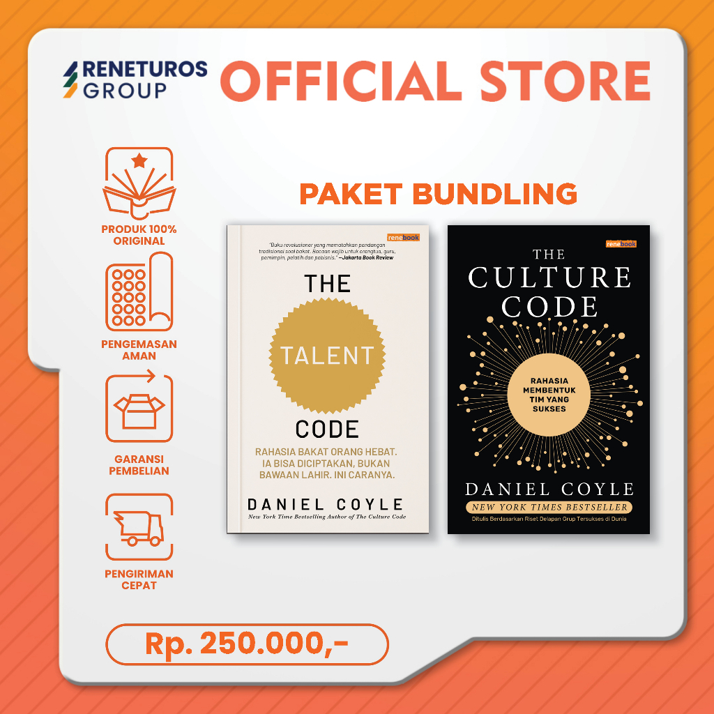 Jual Rene Turos - BUNDLING BUKU Culture Code Dan The Talent Code BD-100 | Shopee Indonesia